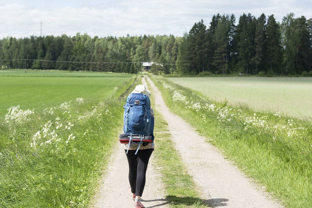 Long Distance Hiking Packing List for spring or summer